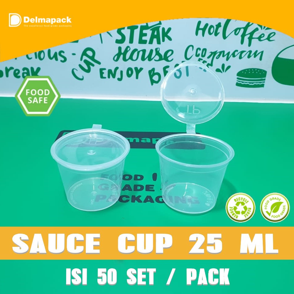 Jual SAUCE CUP 25 ML - CUP SAUS SAMBEL - 50 PCS | Shopee Indonesia