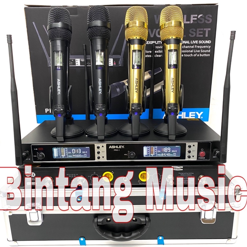Jual Mic wireless Ashley PRO 1 original ashley PRO1 free koper ashley ...
