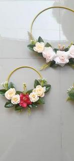 Jual Lingkaran Besi Bunga / Flower Ring Gold / Hoop besi / Flower ...