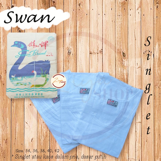 Jual Singlet Kaos dalam Pria Dewasa Swan Brand cap Angsa Putih Polos ... Jual Singlet Kaos dalam Pria Dewasa Swan Brand cap Angsa Putih Polos ...