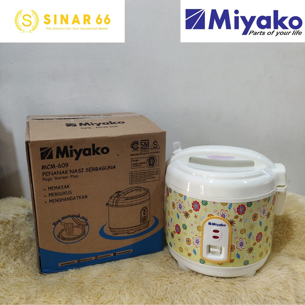 Jual MIYAKO MCM-609 MINI MAGIC COM RICE COOKER KECIL 0.6 L PENANAK NASI ...