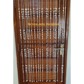 Jual Tirai Kerang Putih Hiasan Pintu 20 Rangkaian | Shopee Indonesia