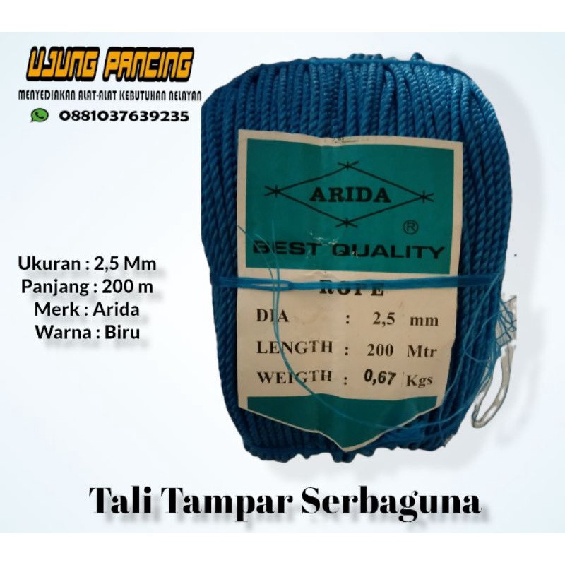 Jual Tali Tampar arida 2,5 MM 200 meter Murah | Shopee Indonesia