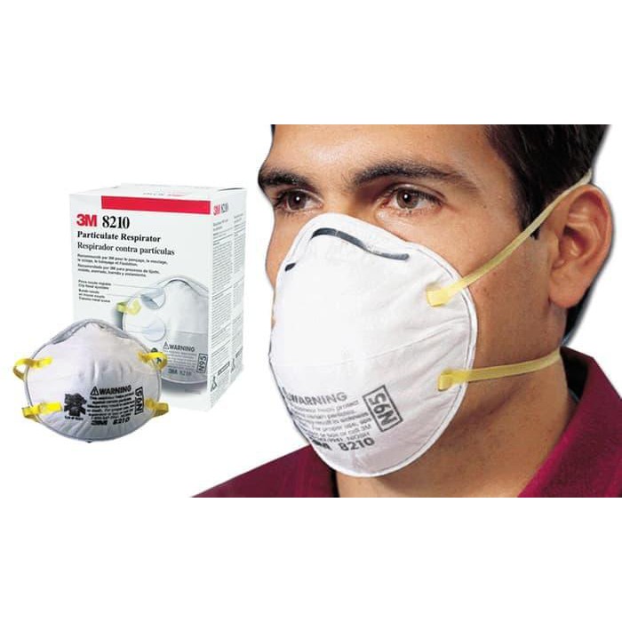Jual EKSKLUSIF MASKER 3M 8210 N95 PARTICULATE RESPIRATOR 20/BOX !!! Indonesia|Shopee Indonesia