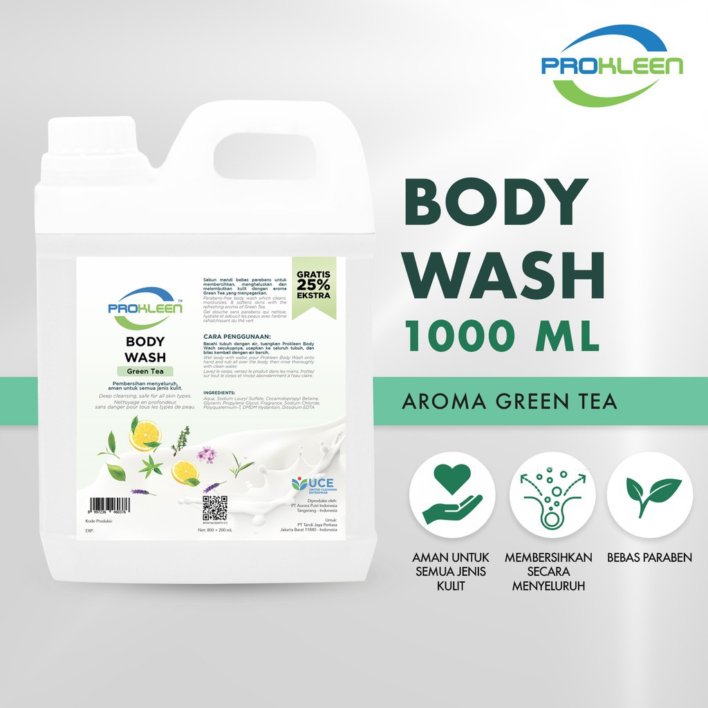 Jual Sabun Mandi BATH & BODY WASH FOAM PREMIUM PROKLEEN 800mL (+BONUS ...