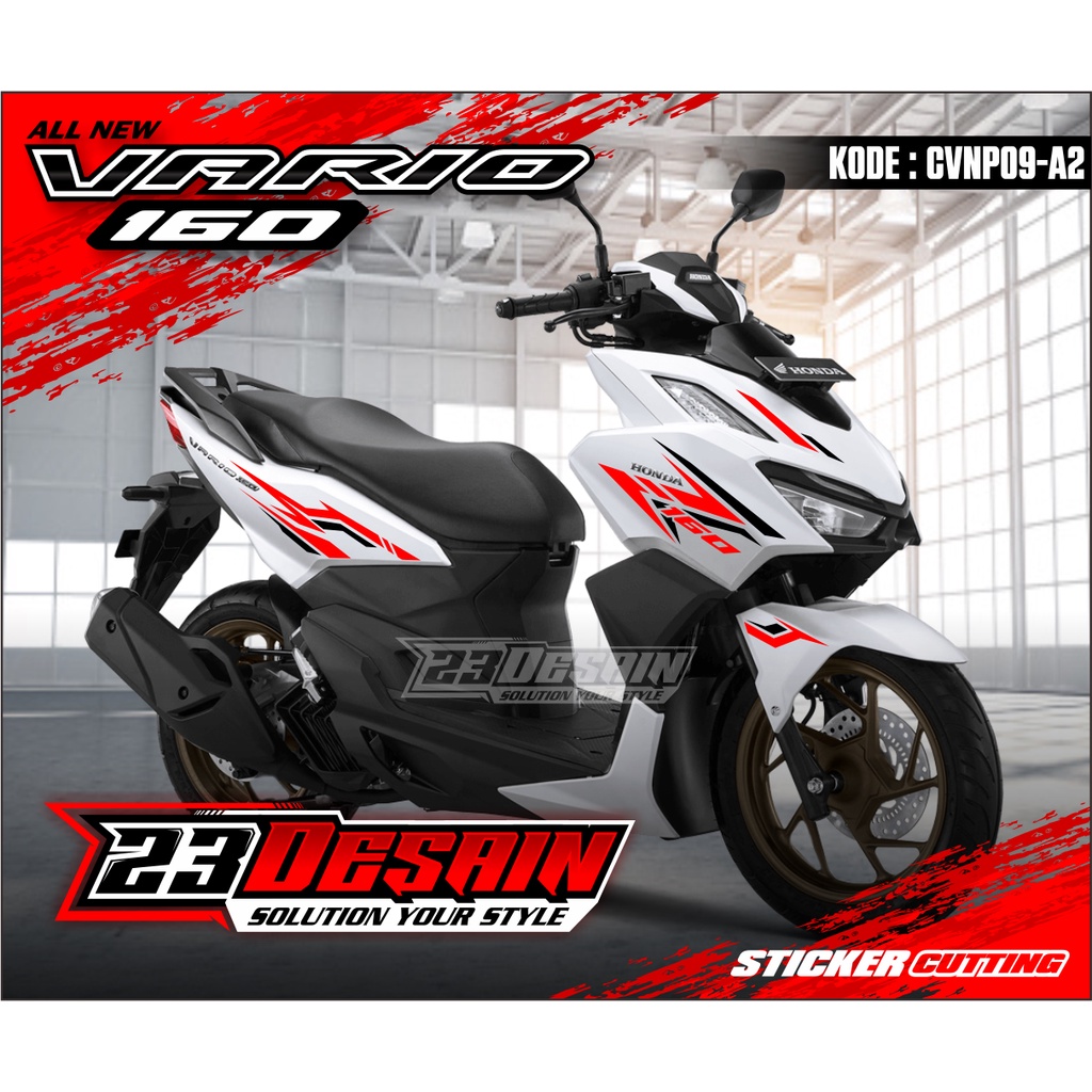 Jual CUTTING VARIO 160 STRIPING VARIO 160 Sticker ALL NEW VARIO 160 ...