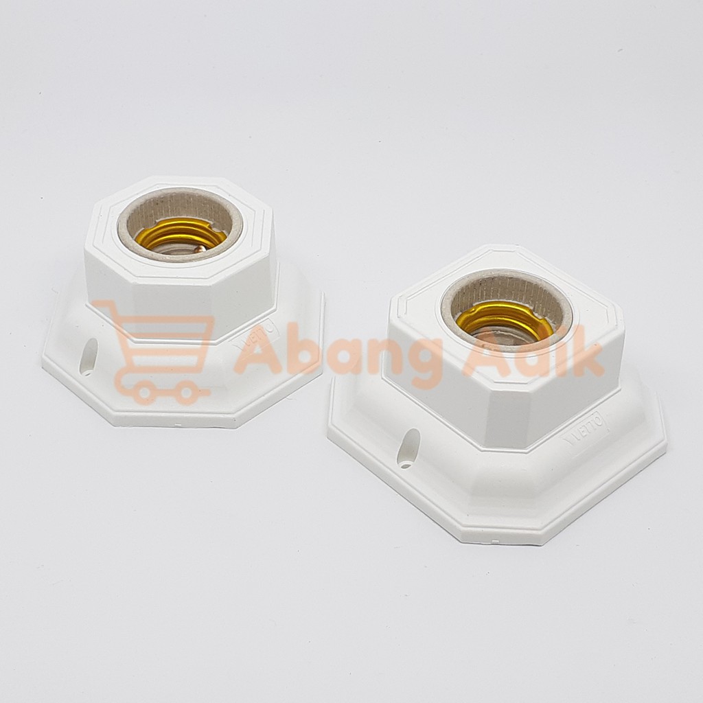 Vetto Fitting Batu Keramik Plafon Dudukan Kaki Bohlam Lampu E27 ...