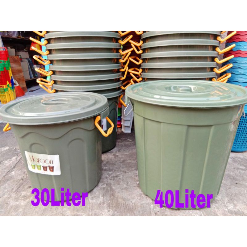 Jual Ember besar 30liter dan 40liter murah / ember besar tutup 30 ...