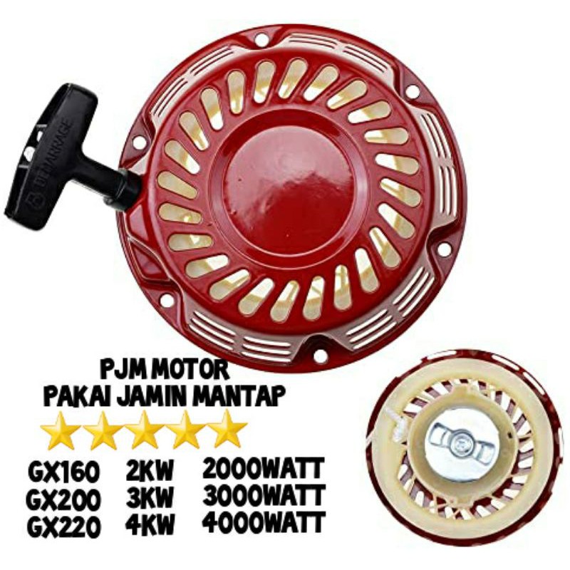 Jual Tarikan Kap Engkol Recoil Starter Mesin Gx160 Gx200 Gx220 Honda 5.5Hp 6.5Hp Genset 2kw 3kw ...