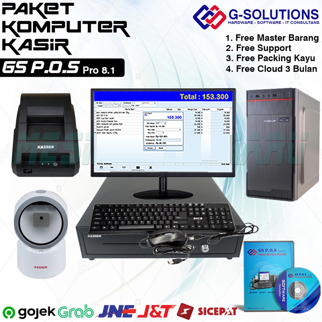 Jual PAKET KOMPUTER KASIR FULL SET | PROGRAM POS | PC RAKITAN i3 ...