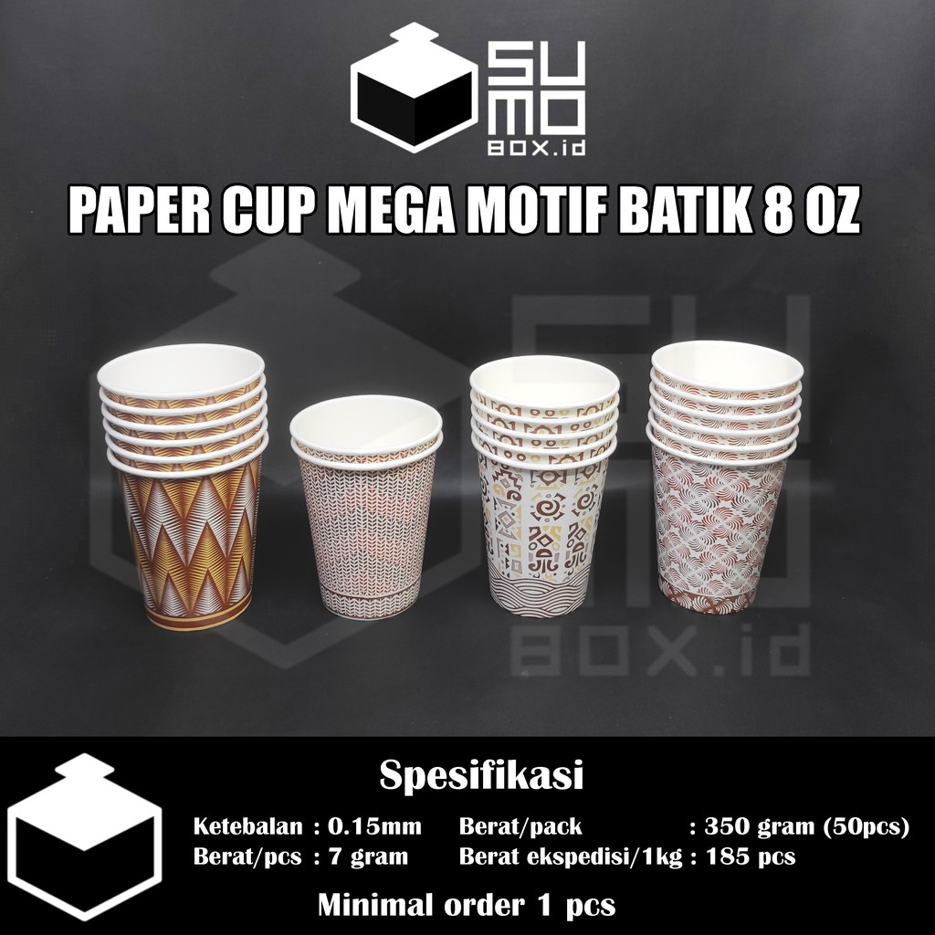 Paper cup Mega 8 oz / paper cup gelas motif batik/gelas kertas kopi ... Paper cup Mega 8 oz / paper cup gelas motif batik/gelas kertas kopi ...