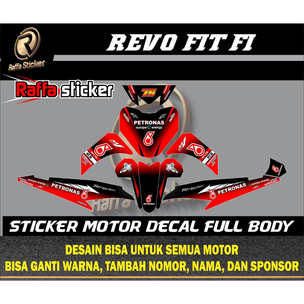 Jual stiker decal fullbody revo fit fi decal sticker custom revo fit fi ...