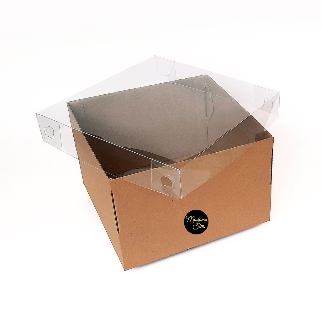 Jual BOX MIKA - DUS KUE - KOTAK - KARDUS 22x22x15 (ISI : 10 PCS ...