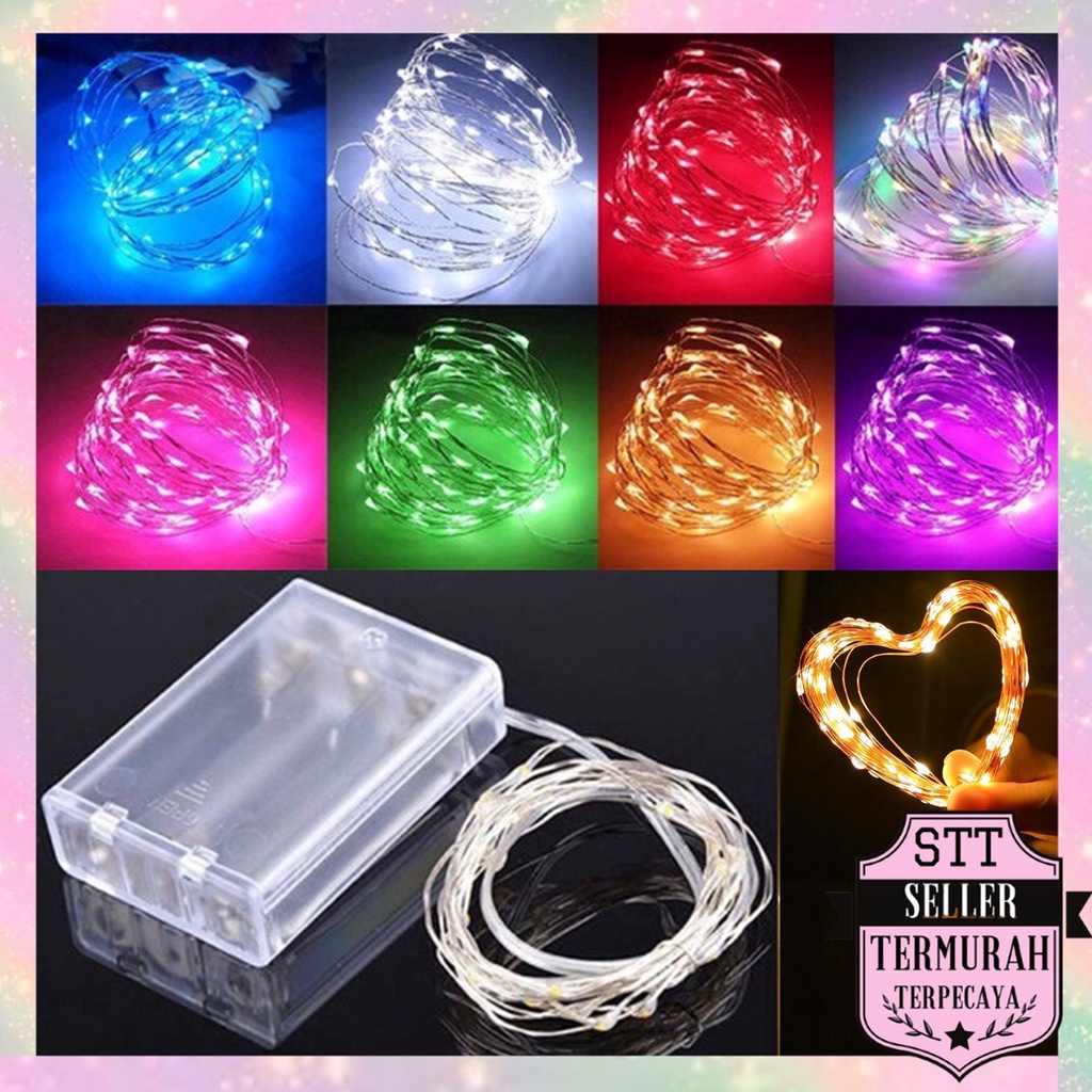 Jual STT Lampu Tumblr Kawat Mini 10 Meter 100 LED Lampu Hias Tumbler ...
