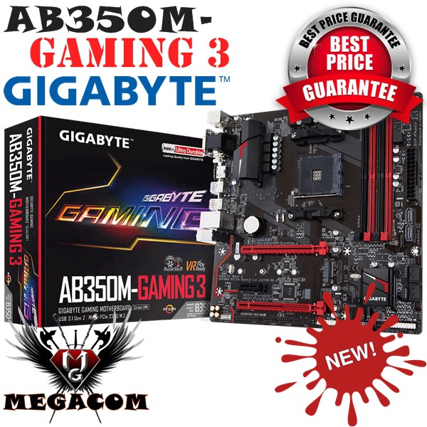 Jual GIGABYTE AB350M - GAMING 3 AMD RYZEN AM4 B350 DDR4 Motherboard ...