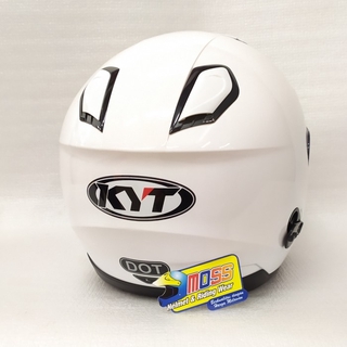 Jual Helm KYT Kyoto Solid White Putih Polos | Halfface | Original ...