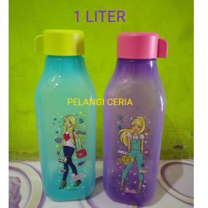 Jual Botol eco barbie tutup ulir 1 liter tuperware ecer | Shopee Indonesia
