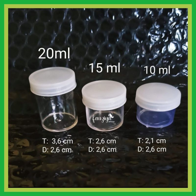 Jual (4PCS/6PCS) Jar kosong Pot kosong Empty jar plastik wadah kosong ...