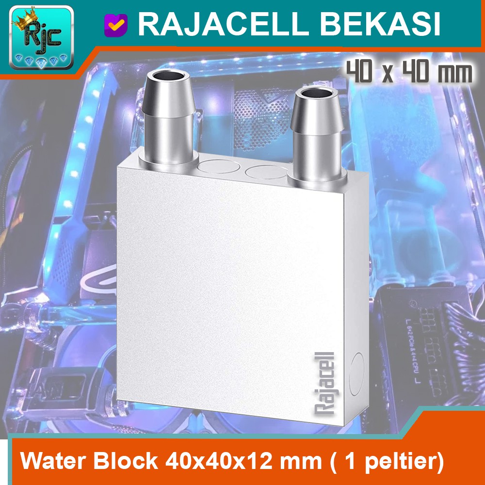 Jual Water Block Aluminium waterblock for Peltier 40x40 Cooling System ...