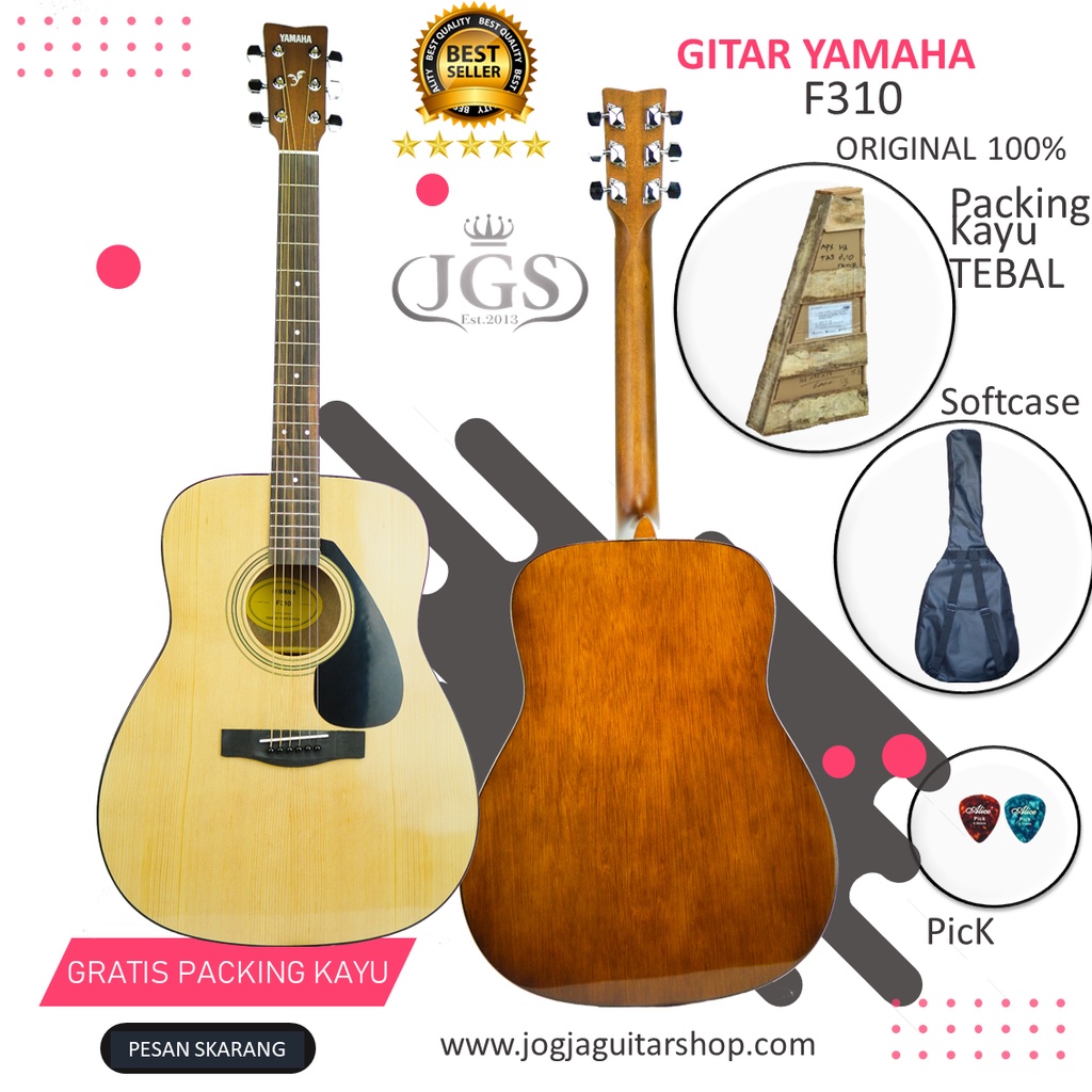 Jual GITAR AKUSTIK/AKUSTIK ELEKTRIK YAMAHA F310 ORIGINAL FREE PACKING ...