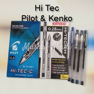 Jual pulpen hitec C 0.3 pilot & hitec H 0.28 kenko Satuan | Shopee ...