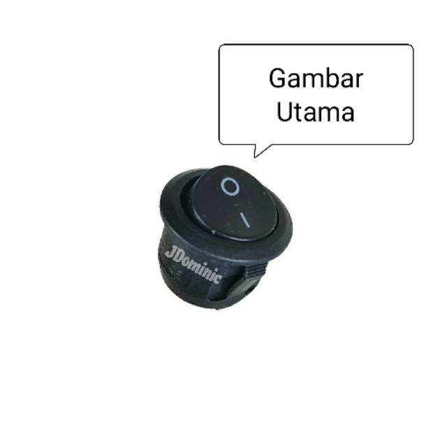 Jual on off saklar kecil bulat KCD1 listrik switch rocker tombol port ...