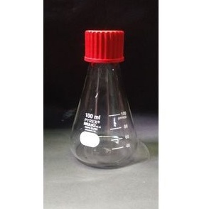 Jual ERLENMEYER 100 ML SCREW CAP TUTUP ULIR | Shopee Indonesia