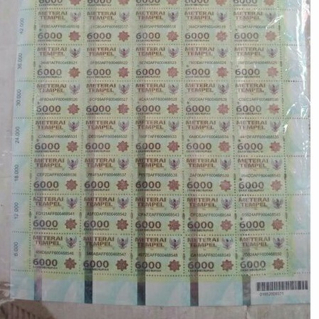 Jual Materai 6000 Dan 10000 Tahun 2021 Asli Indonesia Shopee Indonesia ...