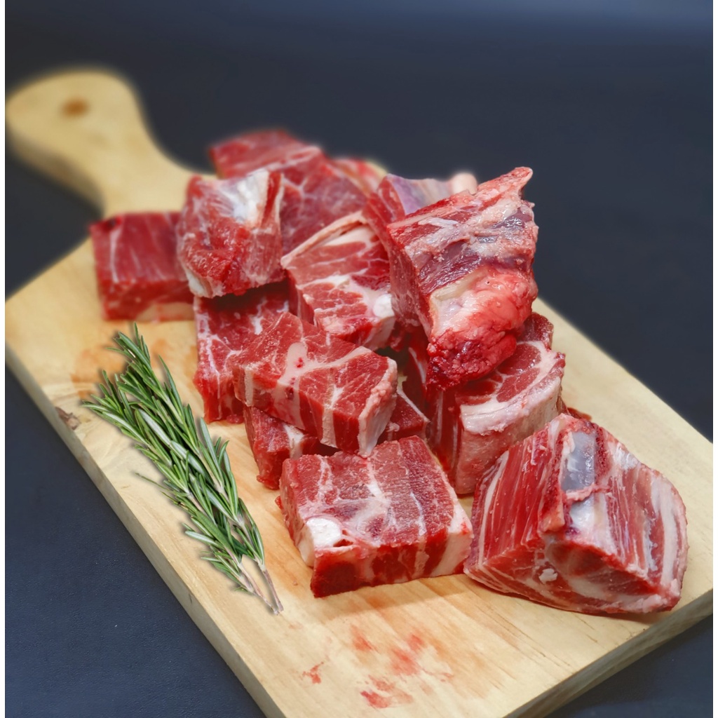Jual MUTTON BONE IN/ DAGING DOMBA BERTULANG POTONG DADU 500GR | Shopee ...