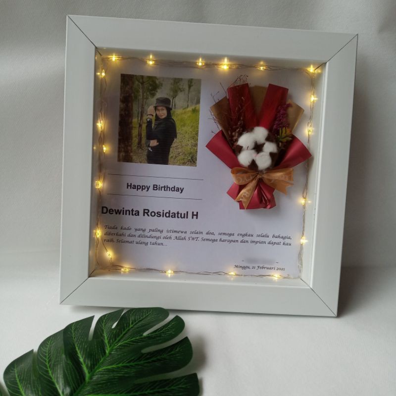 Jual Buket dry flower in frame/ rustik/ flower frame | Shopee Indonesia