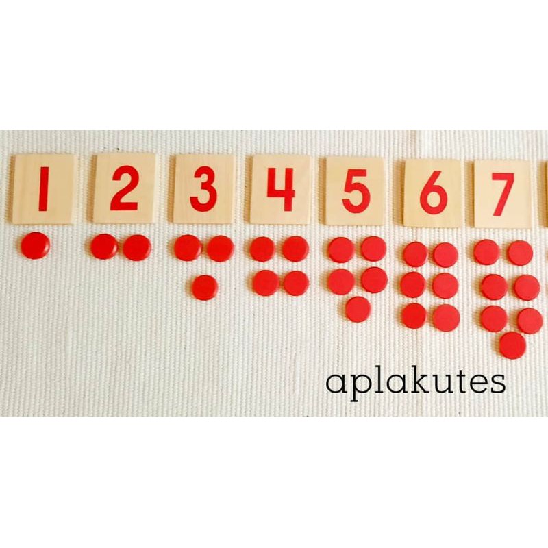 Jual Montessori Number Card & Counter | Shopee Indonesia