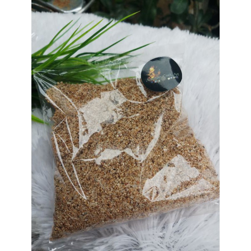 Jual pasir pantai untuk kerajinan resin ,ructic,baground foto mahar dll ...