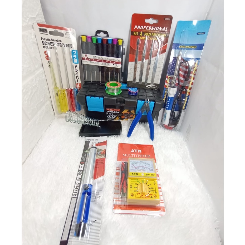 Jual Alat Soldering Listrik SOLDER Amerika 40W / Pinset Set / Obeng Jam ...