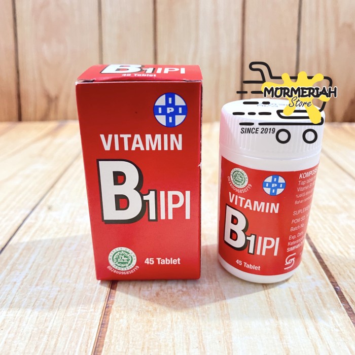 Jual Vitamin B1 IPI botol isi 45 tablet- Vit B 1 | Shopee Indonesia