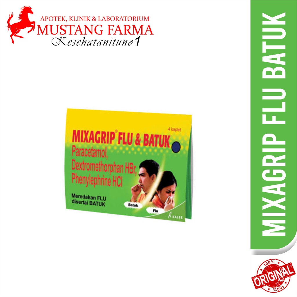 Jual Mixagrip Flu Dan Batuk Eceran 4 Kaplet (HIJAU) | Shopee Indonesia