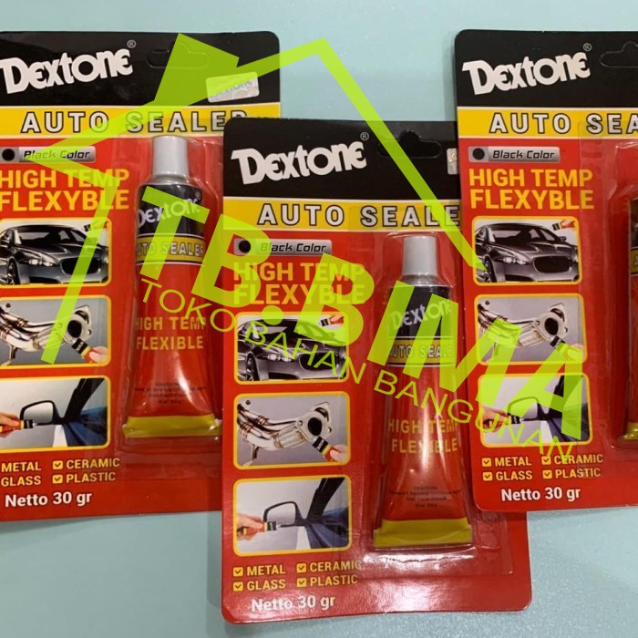 Jual LEM DEXTONE AUTO SEALER / SILICONE SEALANT / LEM KACA HITAM 30 ...