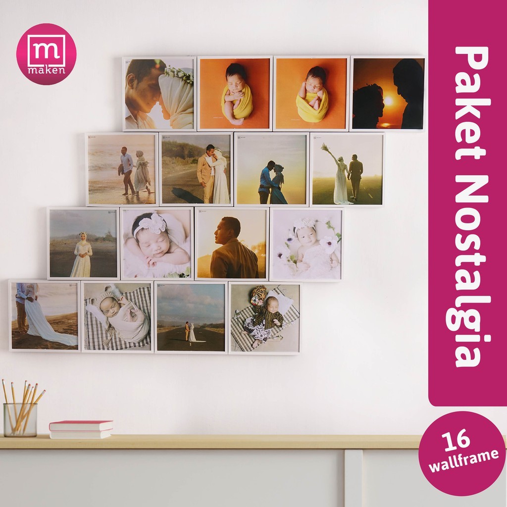Makenliving Paket Nostalgia 16 Foto dan Frame (wajib baca deskripsi ...