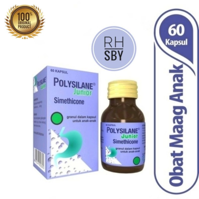 Jual POLYSILANE JUNIOR UNTUK ANAK 60KAPSUL,OBAT MAAG ANAK | Shopee ...