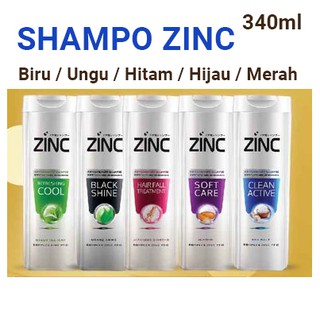 Jual Sampo Zinc Botol Besar 340 ml Tersedia dalam 5 Varian Shampo Biru ...