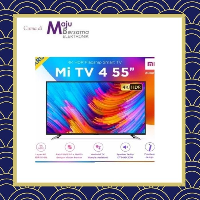 Jual Smart Android Xiaomi Mi Tv 4 55 inch 4K HDR L55M5-5XIN - Resmi ...
