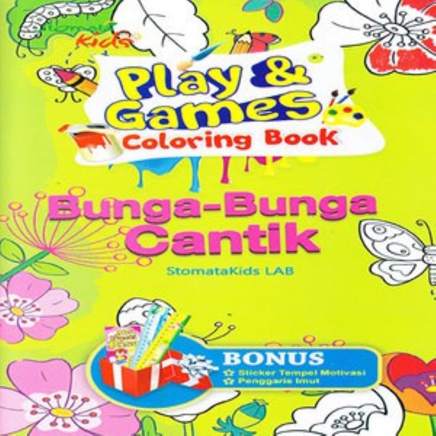 Jual Buku Play & Games Coloring Book Bunga-Bunga Cantik | Shopee Indonesia