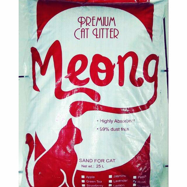 Jual MEONG Cat Litter Pasir Kucing 25L | Shopee Indonesia
