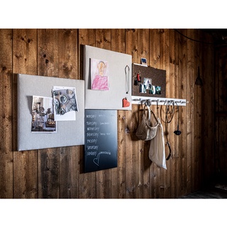 Jual Papan memo/ papan note aesthetic dengan pin, krem, 60x60 cm ...