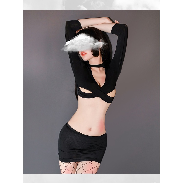 Jual Wanita Lingerie Seksi Cosplay Sekretaris Kantor Seragam Rok Mini