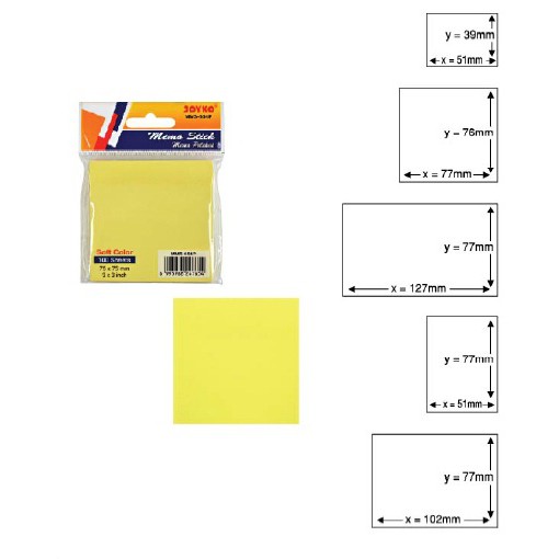Jual Memo Stick Sticky Note Kertas Memo Memo Tempel Joyko Mms-0654 ...
