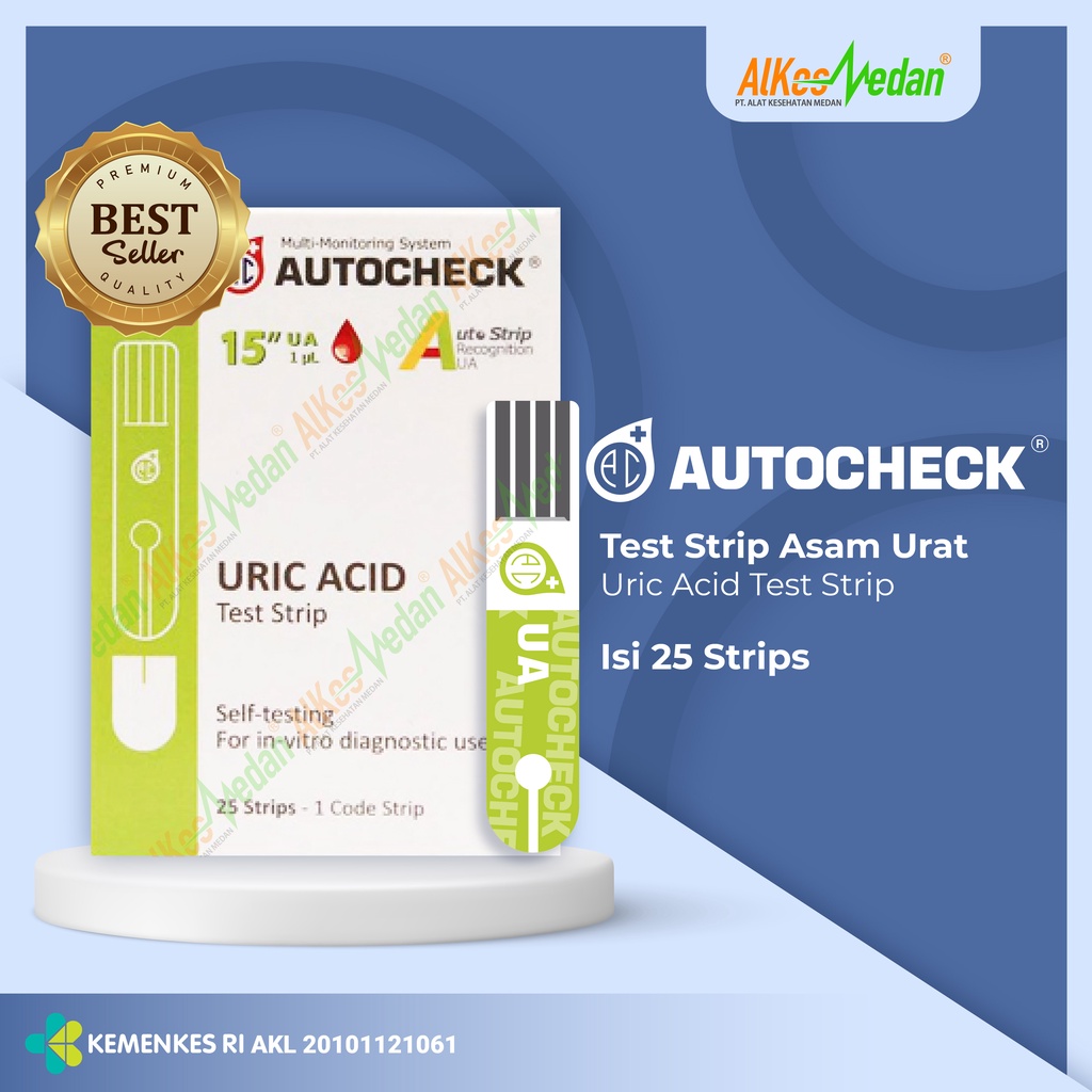 Jual STRIP ASAM URAT AUTOCHECK REFILL URIC ACID AUTO CHECK | Shopee ...
