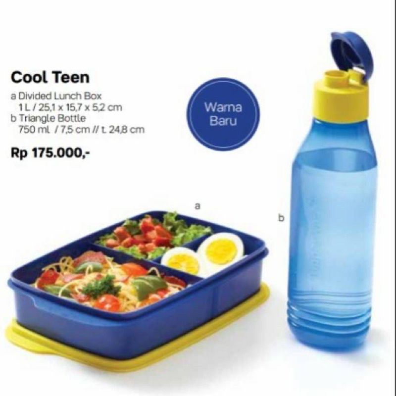 Jual TUPPERWARE COOL N TEEN | WADAH BEKAL TUPPERWARE | Shopee Indonesia