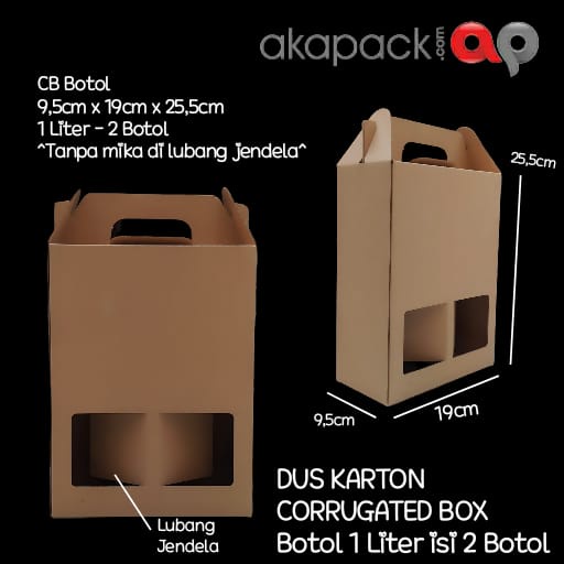 Jual Dus Corrugated Box CB Botol 1000ml Dan Toples Tabung /Dus Hampers ...