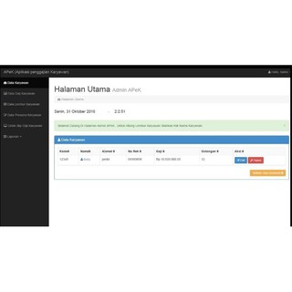 Jual Aplikasi Sistem Gaji Karyawan Berbasis Web Full Source Code Indonesia|Shopee Indonesia