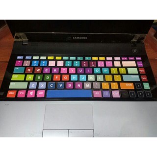 Jual Sticker Keyboard English Full Keyboard warna warni 54 warna ...